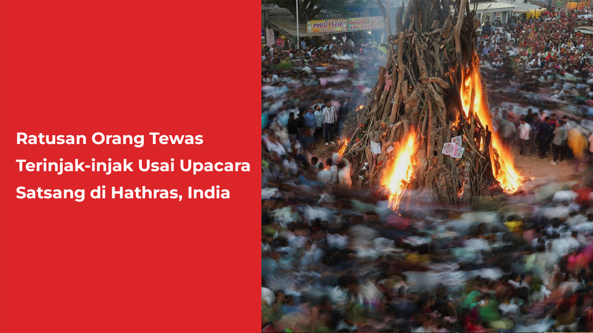 Ratusan Orang Tewas Terinjak-injak Usai Upacara Satsang di Hathras, India - MerahPutih