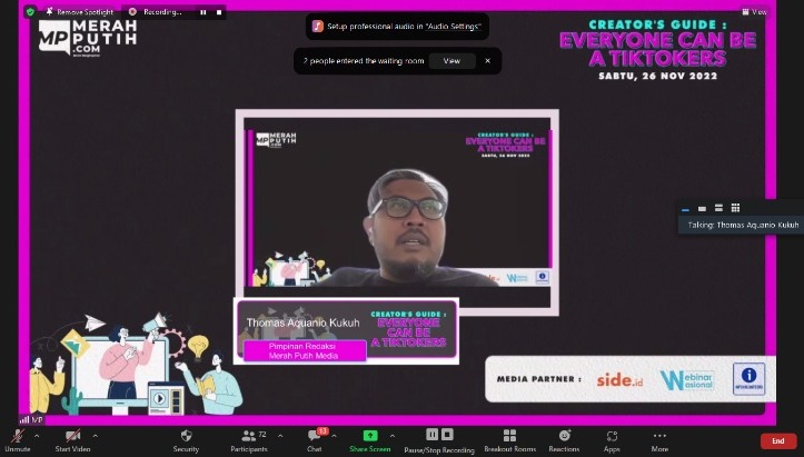 Webinar 'Everyone Can Be A TikTokers' Ungkap Rahasia Sukses Jadi ... Webinar 'Everyone Can Be A TikTokers' Ungkap Rahasia Sukses Jadi ...