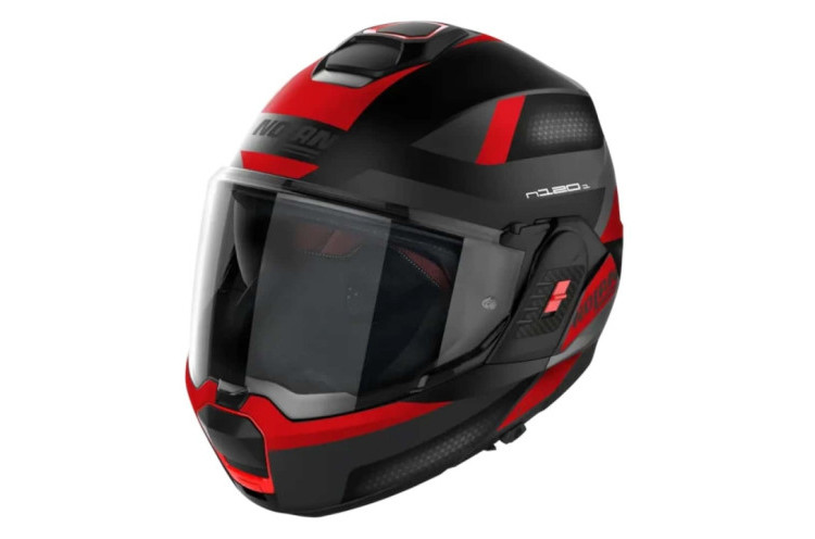 Nolan Rilis Helm Touring Modular N120-1 - MerahPutih