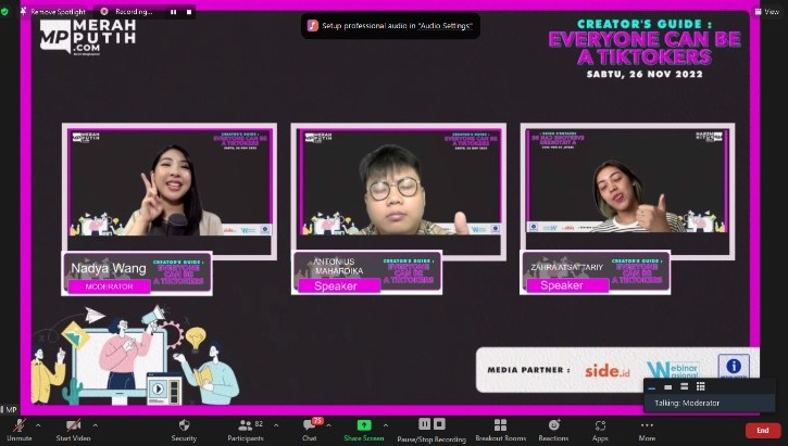 Webinar 'Everyone Can Be A TikTokers' Ungkap Rahasia Sukses Jadi ... Webinar 'Everyone Can Be A TikTokers' Ungkap Rahasia Sukses Jadi ...