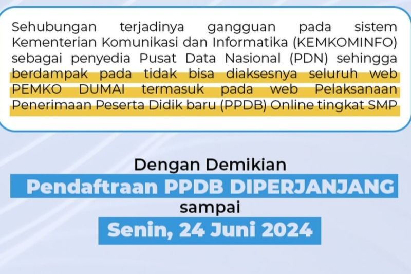 Situs Ppdb Hingga Imigrasi Down Imbas Gangguan Pusat Data Nasional
